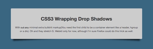 Drop Shadows con CSS3 - MaiNick Web